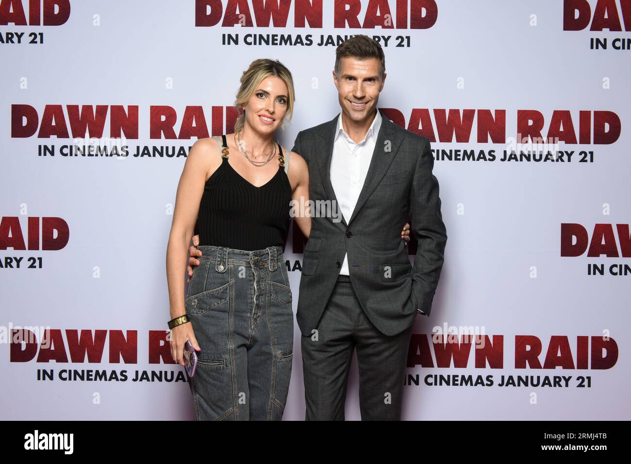 Elizabeth Metcalfe and Matthew Metcalfe at the Dawn Raid Film Premiere 2021 Stock Photo - Alamy