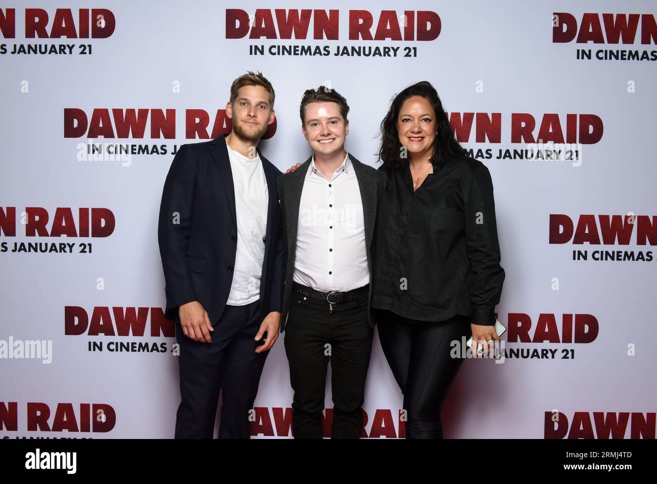 Tom Blackwell, Harry Wynn and Lesley Hansen at the Dawn Raid Film ...