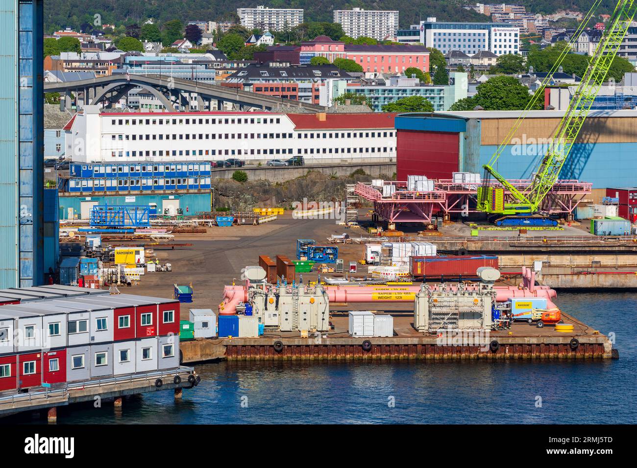 Shipyard on Risoy Island, Haugesund, Rogaland County, Norway ...