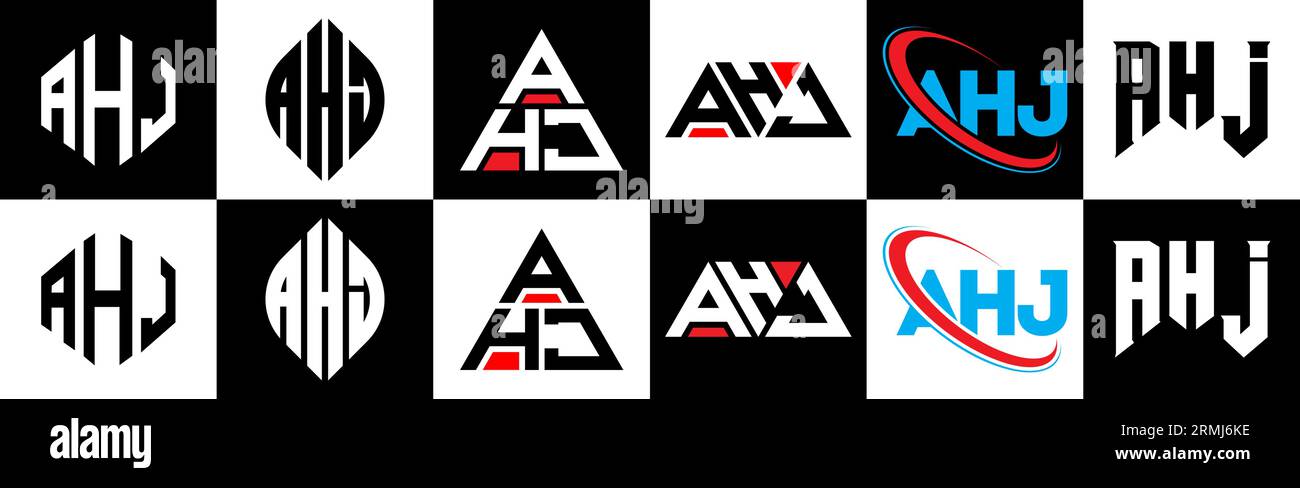 Ahj minimalist logo hi-res stock photography and images - Alamy