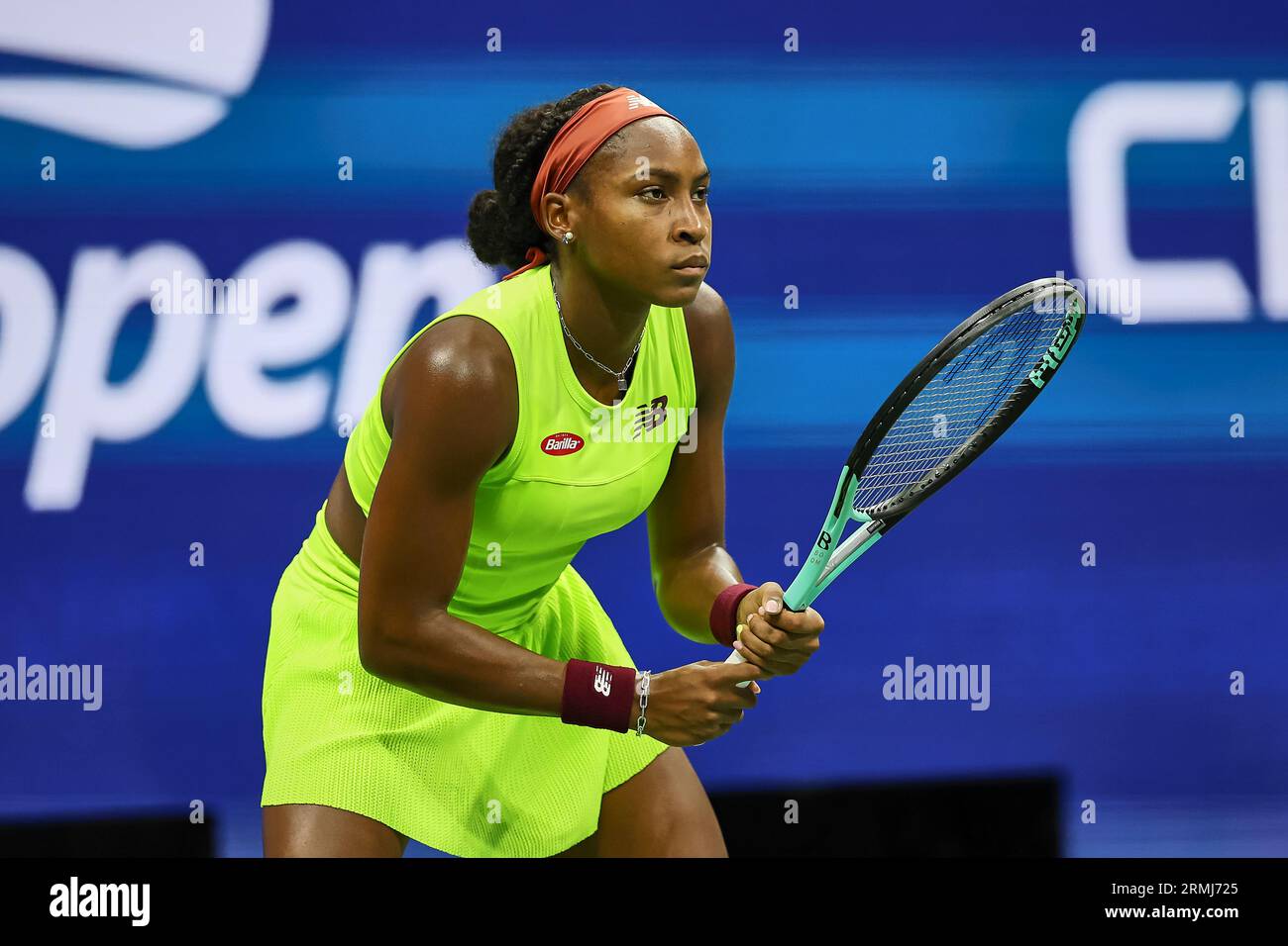 New York, New York, USA. 28th Aug, 2023. Coco Gauff (USA) in action ...