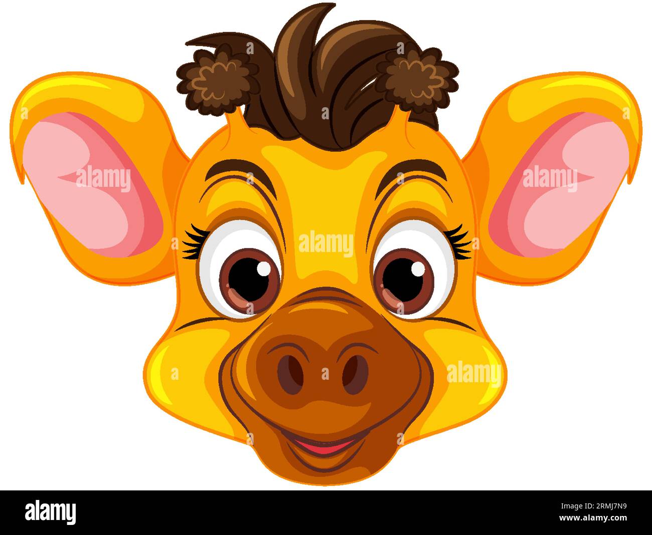 Giraffe Cartoon Character Vector illustration Stock Vector Image & Art ...