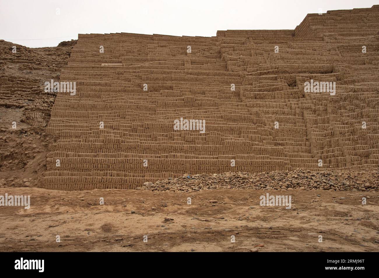 Huaca Pucllana or Huaca Juliana pre-Inca ruins in Miraflores, Lima ...