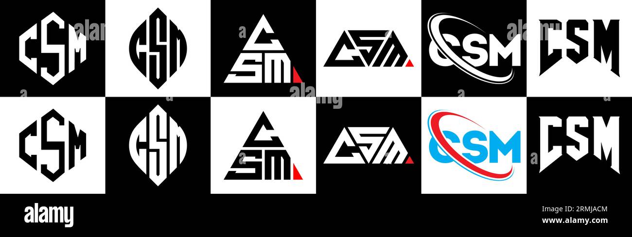 Csm minimalist logo hi-res stock photography and images - Alamy
