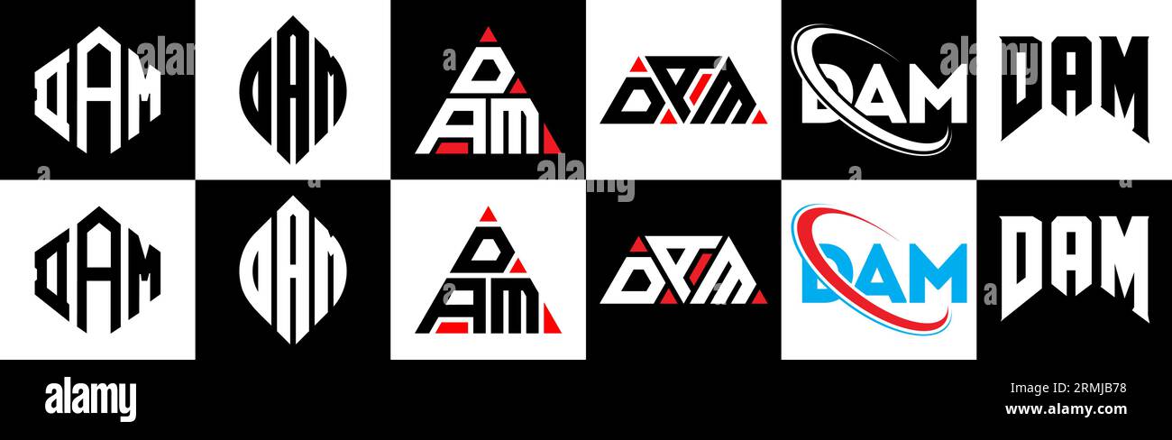 Dam alphabet Stock Vector Images - Alamy