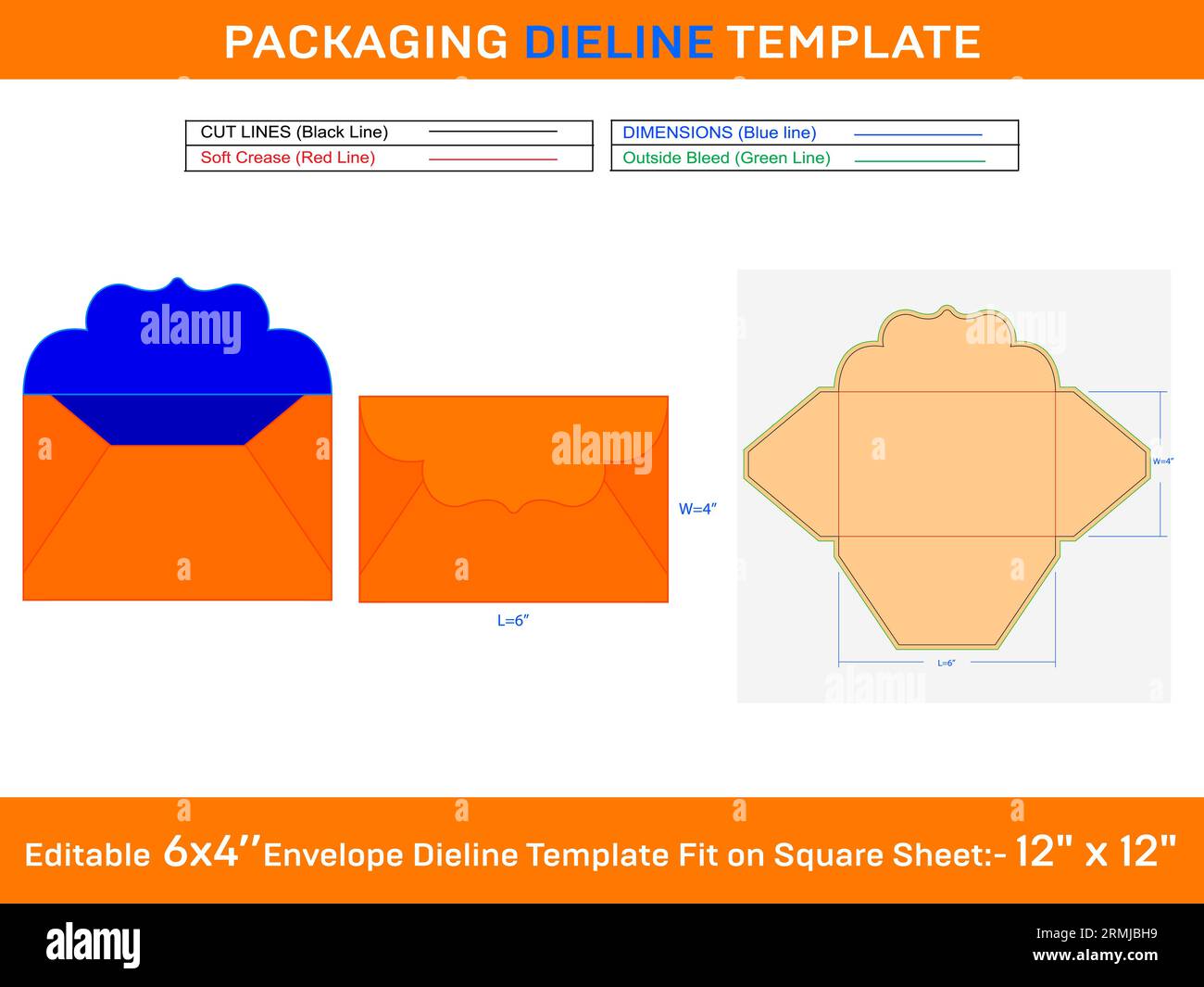 Invited Envelope Die line Template SVG, Ai, EPS, PDF, DXF, JPG, PNG ...
