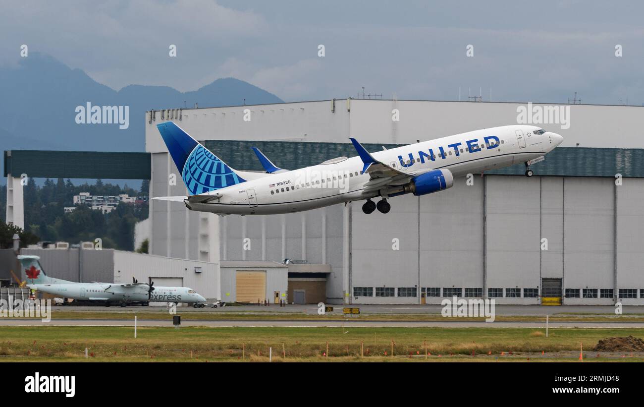 Richmond, British Columbia, Canada. 8th Aug, 2023. United Airlines ...
