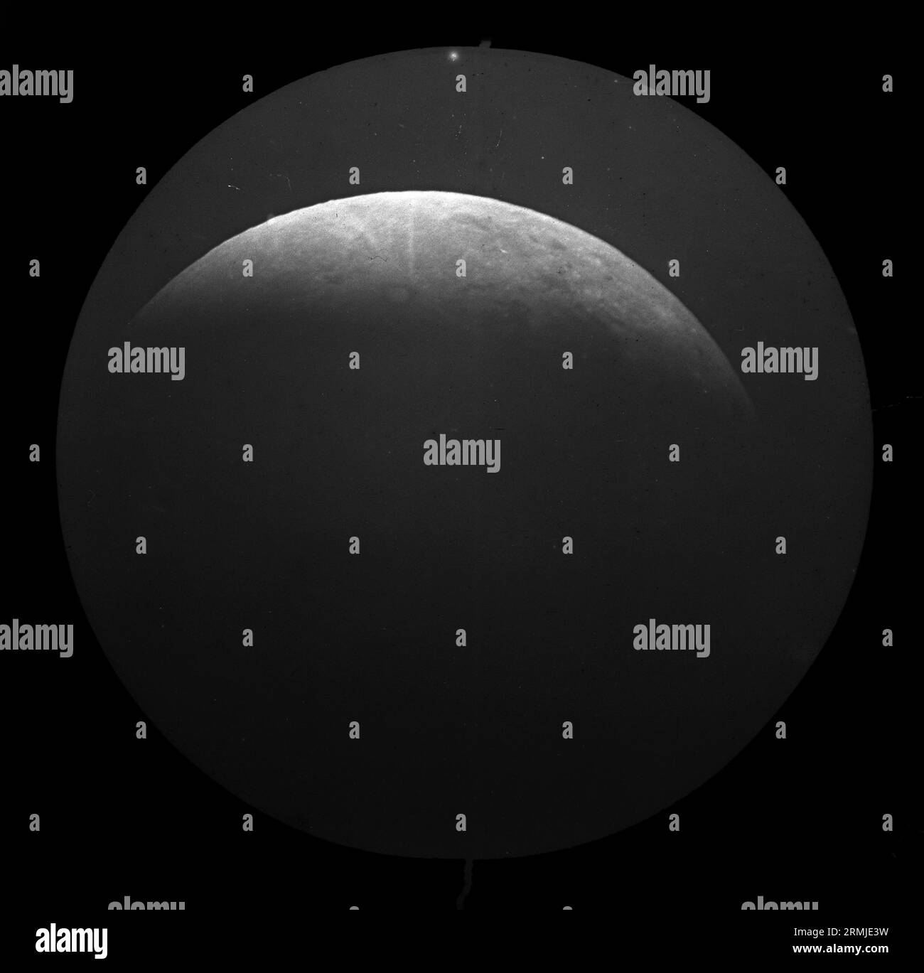 Partial lunar eclipse of the Moon photographed on December 16, 1899 ...