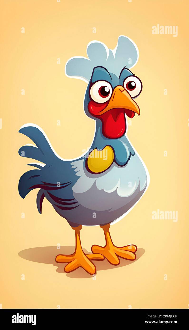 Cartoon chicken character hi-res stock photography and images - Alamy