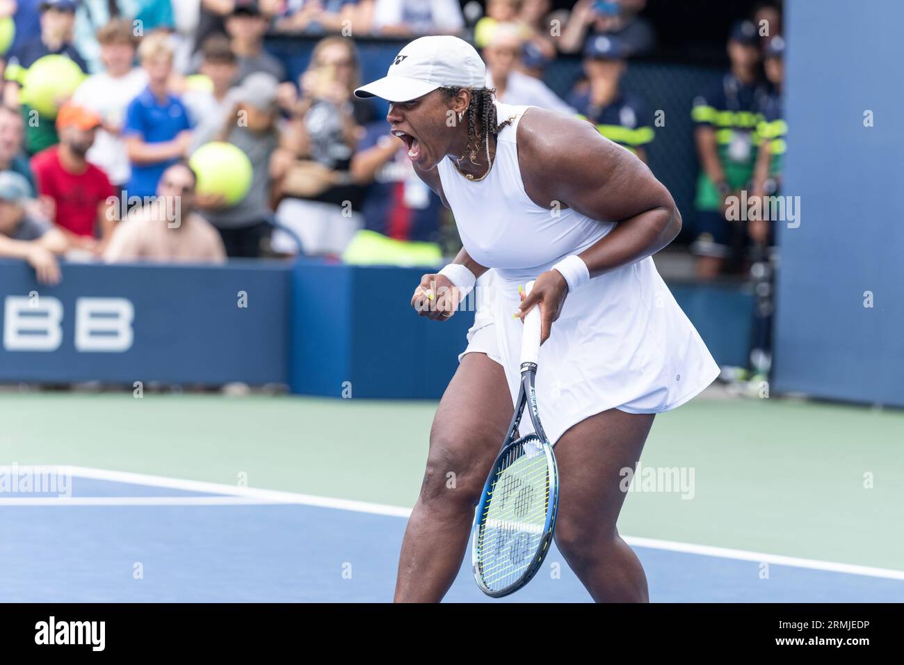 Taylor Townsend of USA reacts during match against Varvara Gracheva of ...