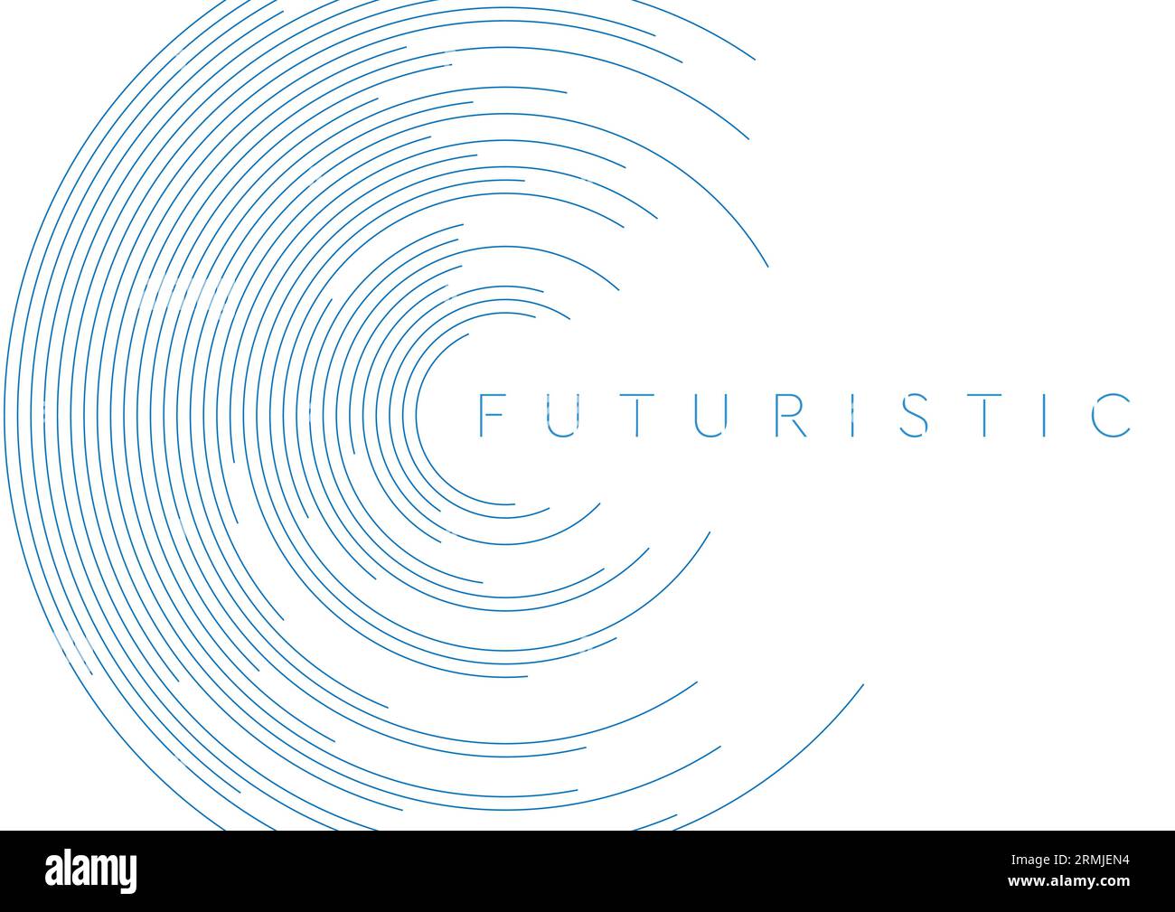 Blue circular lines abstract futuristic technology background. Vector ... Blue circular lines abstract futuristic technology background. Vector ...