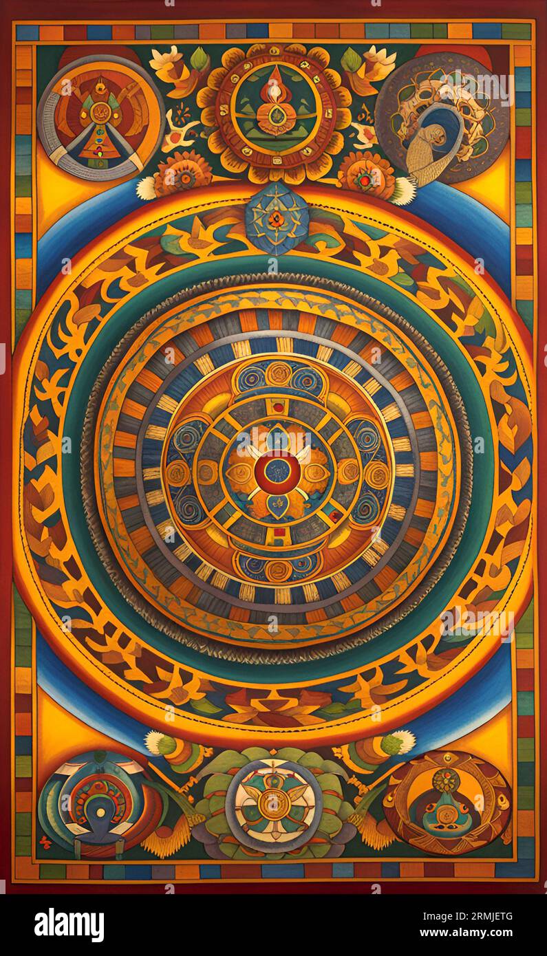 Tibetan design hi-res stock photography and images - Alamy