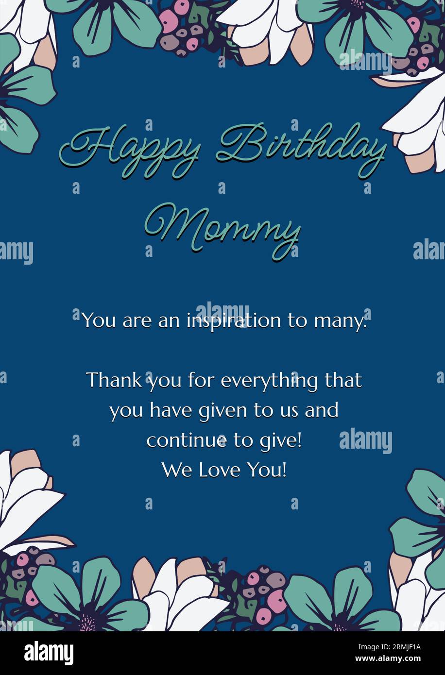 Happy Birthday I Love You Mom