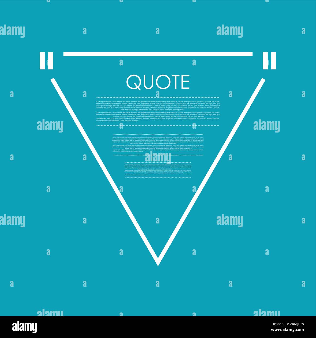 Quote blank speech bubble abstract triangle bright design. Vector ...