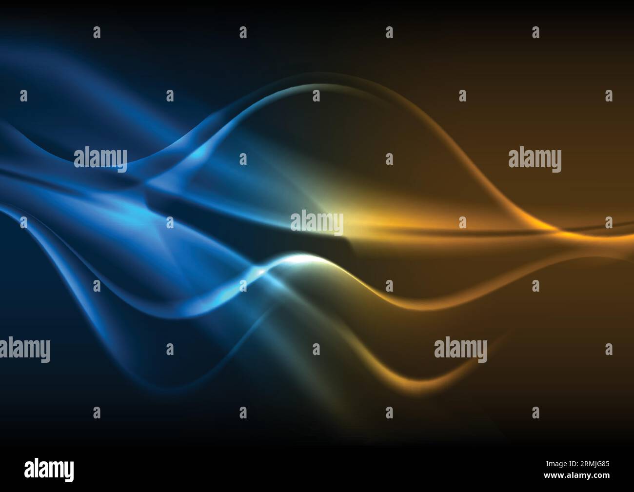 Glowing neon shiny waves abstract futuristic background. Vector design ...