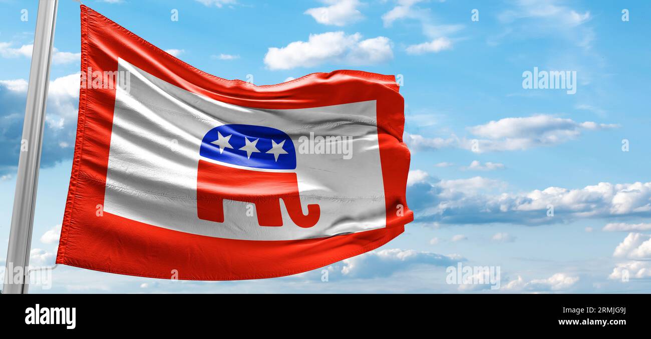 us washington 24.08.23. American Republican Flag election 2024 Stock ...