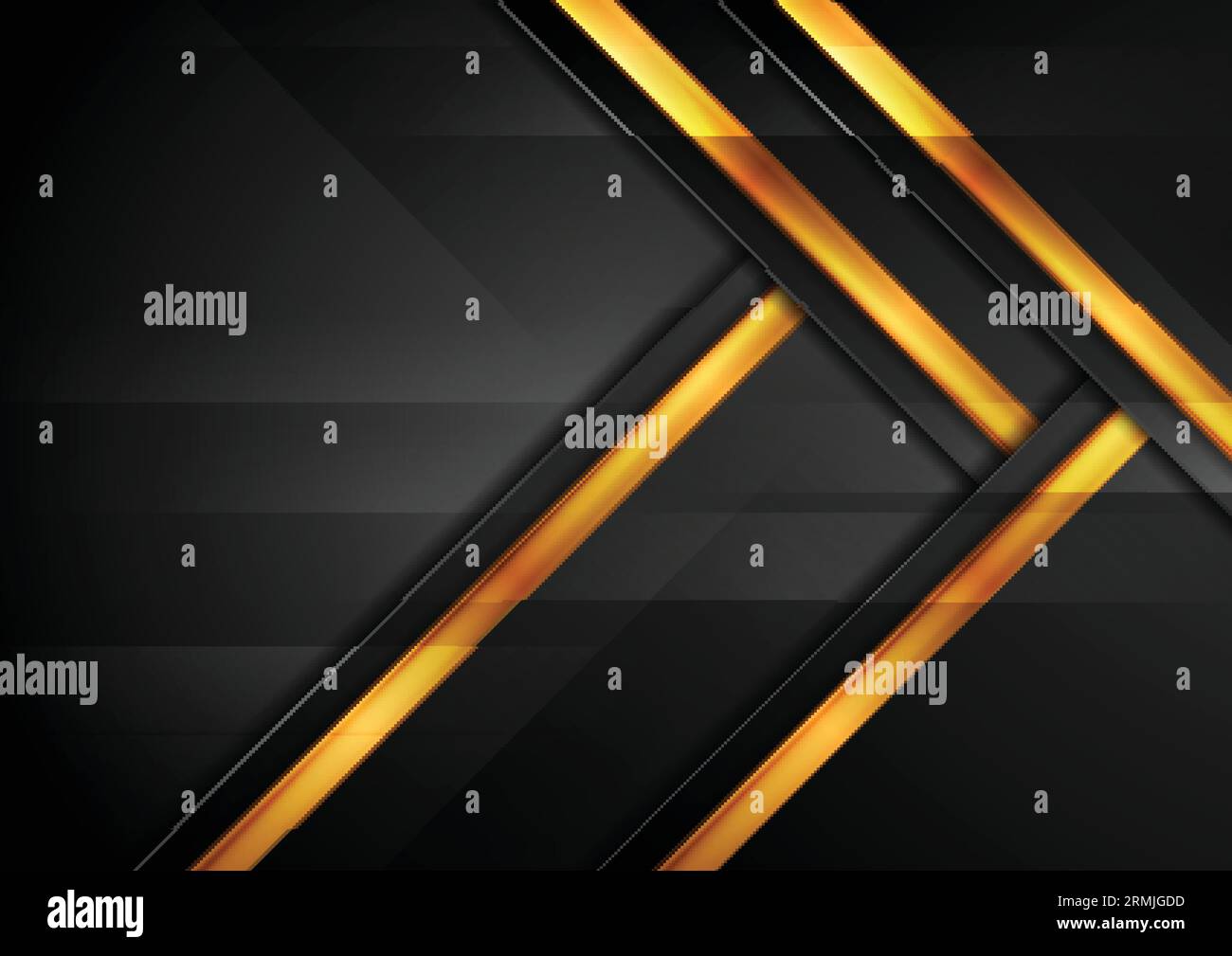Black and golden abstract hi-tech geometric background. Vector design Stock Vector Image & Art ...