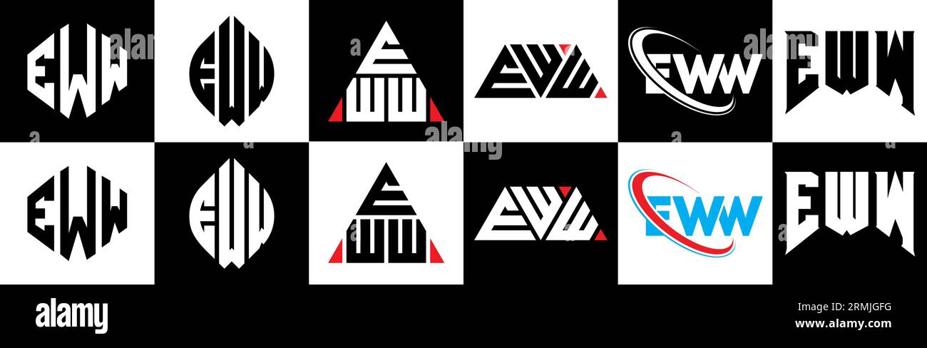 Eww minimalist logo hi-res stock photography and images - Alamy