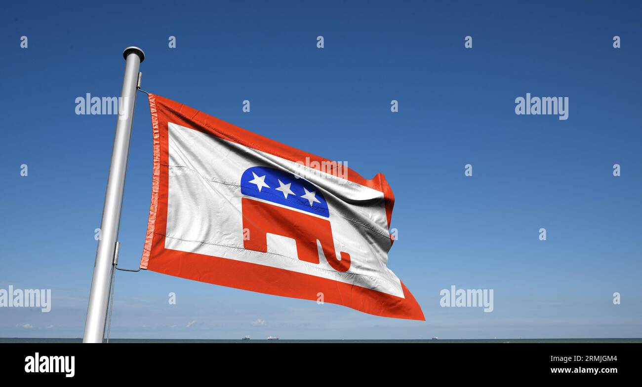 American flag donkey logo hi-res stock photography and images - Alamy