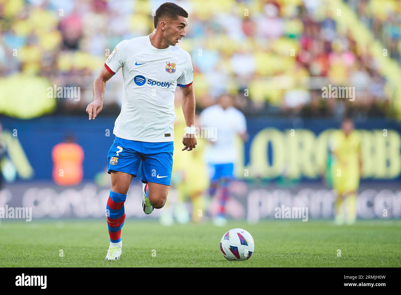Ferran Torres (FC Barcelona, #7) in action during the LaLiga match ...