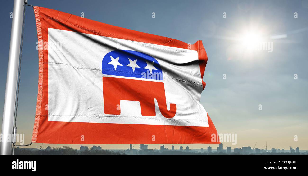 us washington 24.08.23. American Republican Flag election 2024 Stock ...