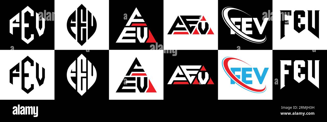 Fev logo design hi-res stock photography and images - Alamy
