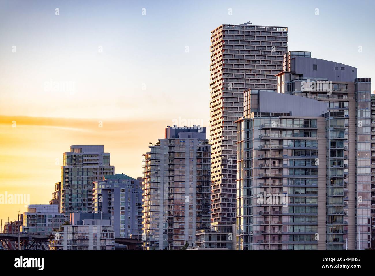 High-rise Apartment Buildings in Downtown Vancouver, British Columbia ...