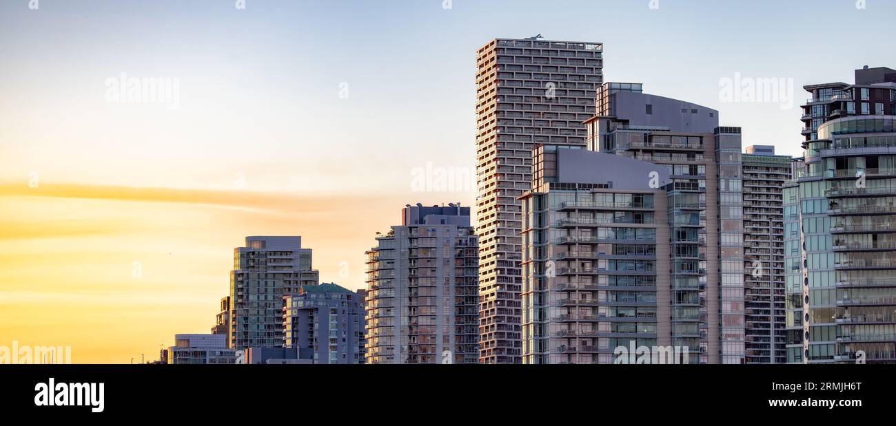 High-rise Apartment Buildings in Downtown Vancouver, British Columbia ...