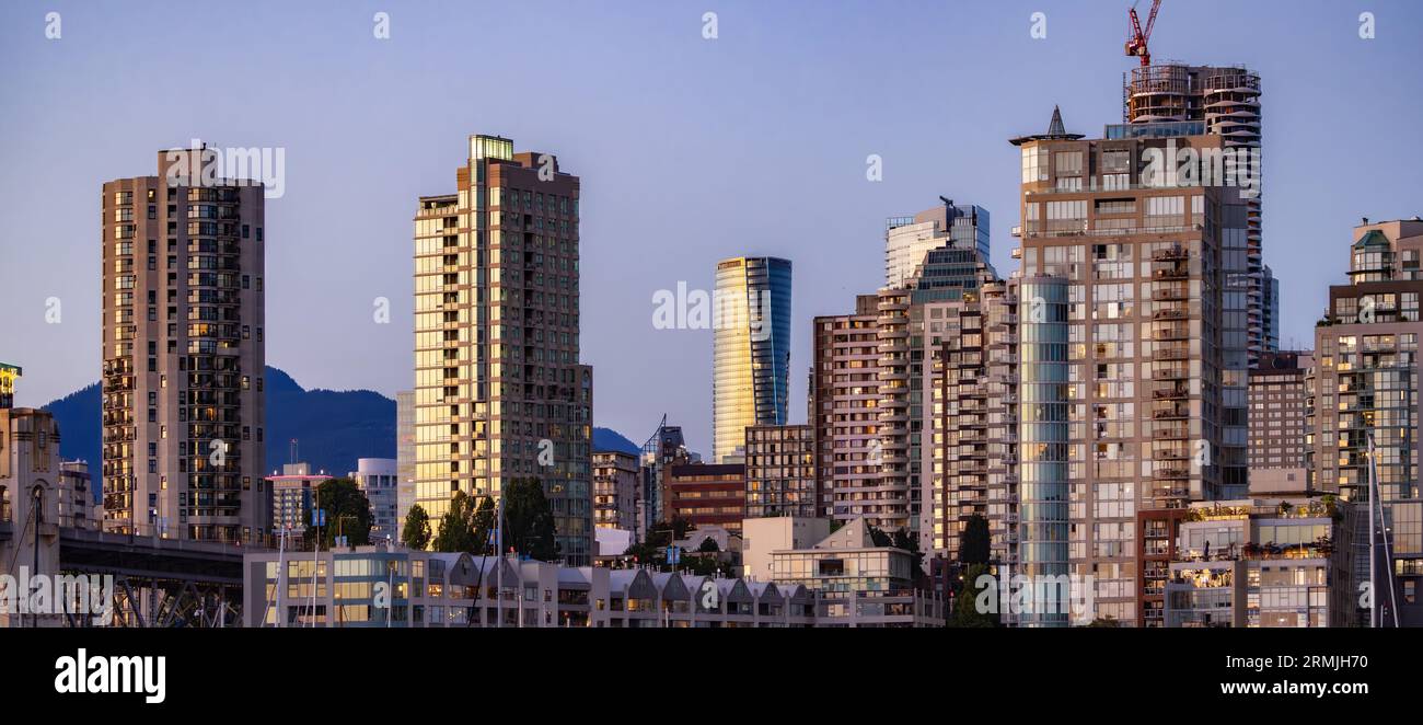High-rise Apartment Buildings in Downtown Vancouver, British Columbia ...