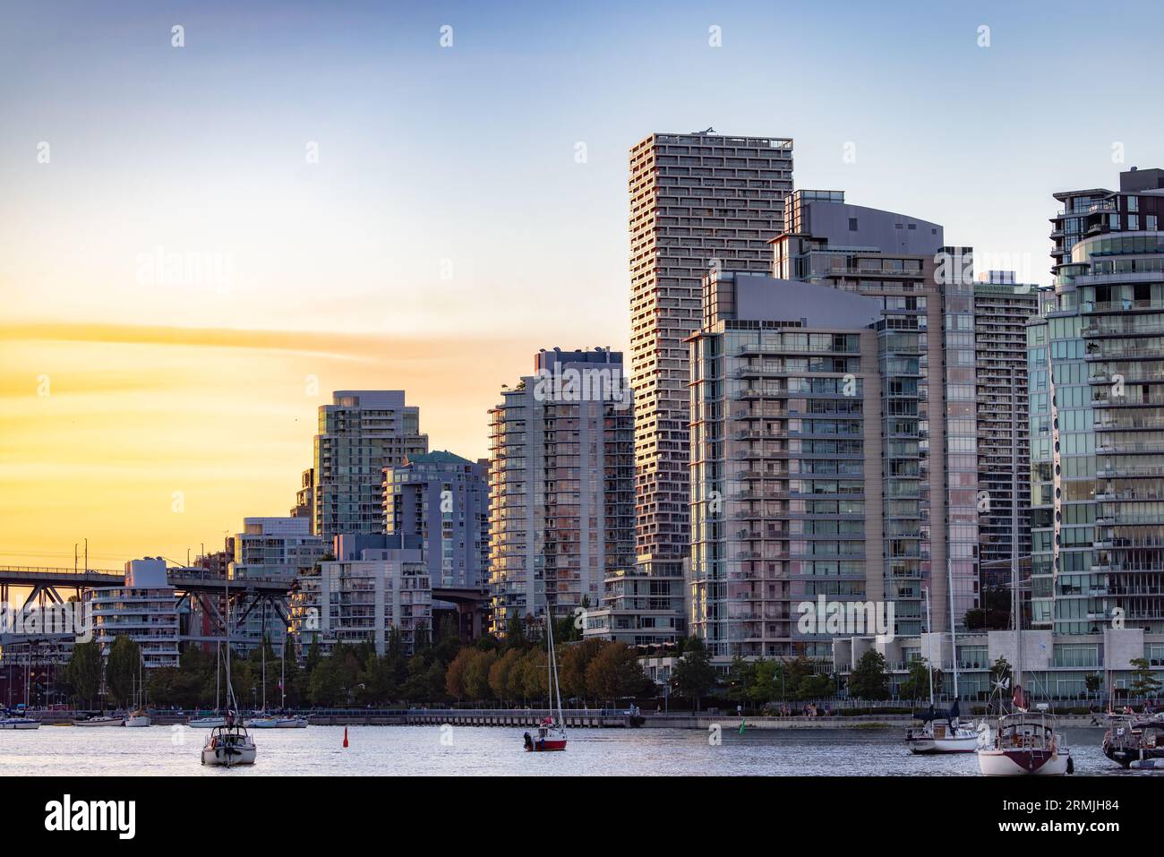 High-rise Apartment Buildings in Downtown Vancouver, British Columbia ...