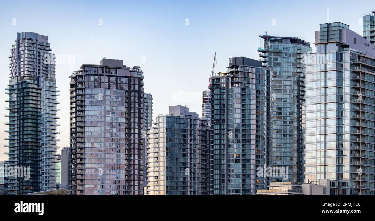 High-rise Apartment Buildings in Downtown Vancouver, British Columbia ...