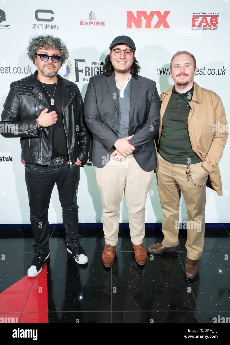 London, UK. 28th Aug, 2023. Marco De Molina, Alex Kahuam and John Paul Medrano photographed at ...
