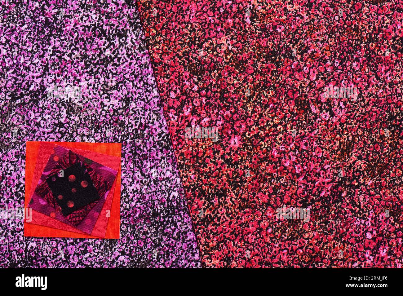 Abstract background from pieces of quilting fabrics how an element of ...