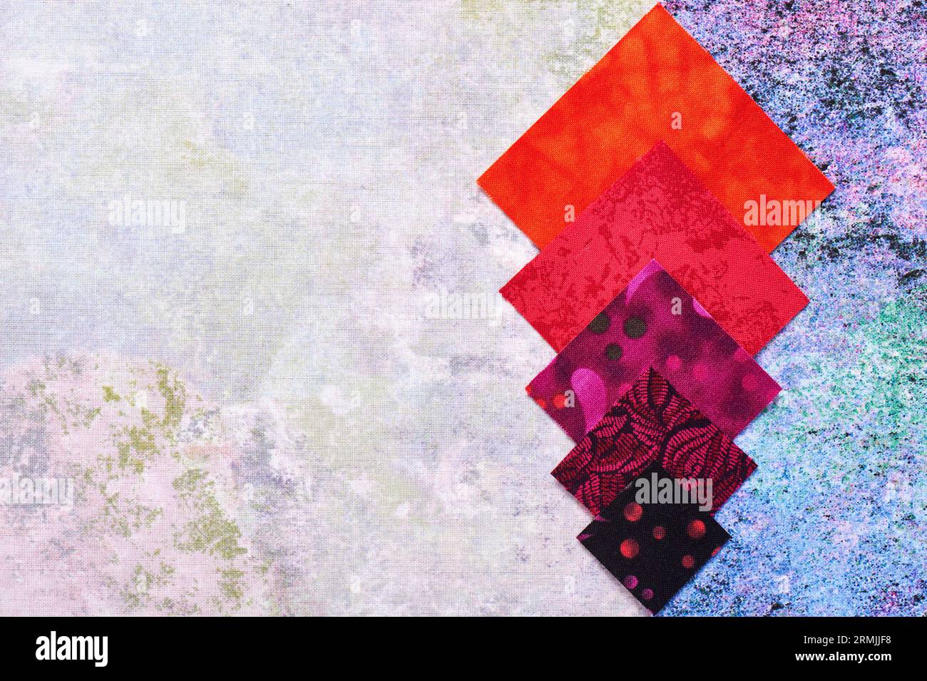 Abstract background from pieces of quilting fabrics how an element of ...