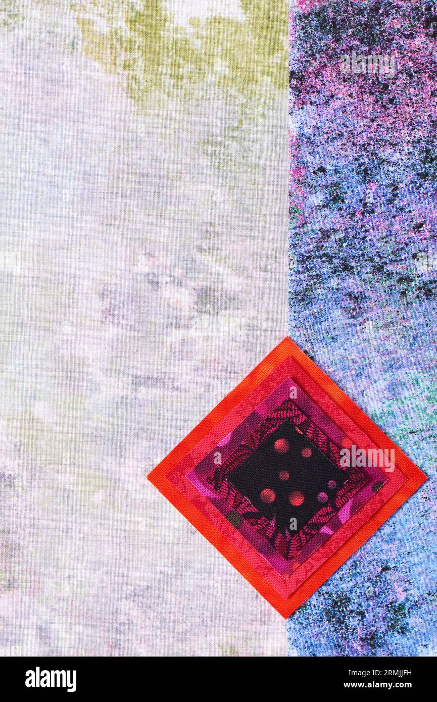 Abstract background from pieces of quilting fabrics how an element of ...