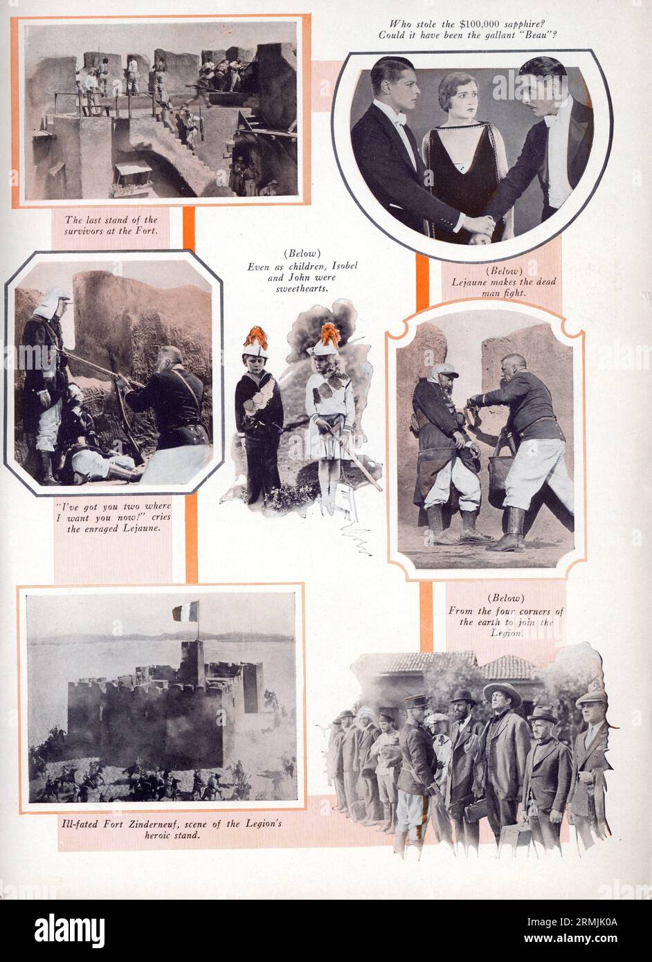 RONALD COLMAN RALPH FORBES NOAH BEERY ALICE JOYCE and VICTOR McLAGLEN ...