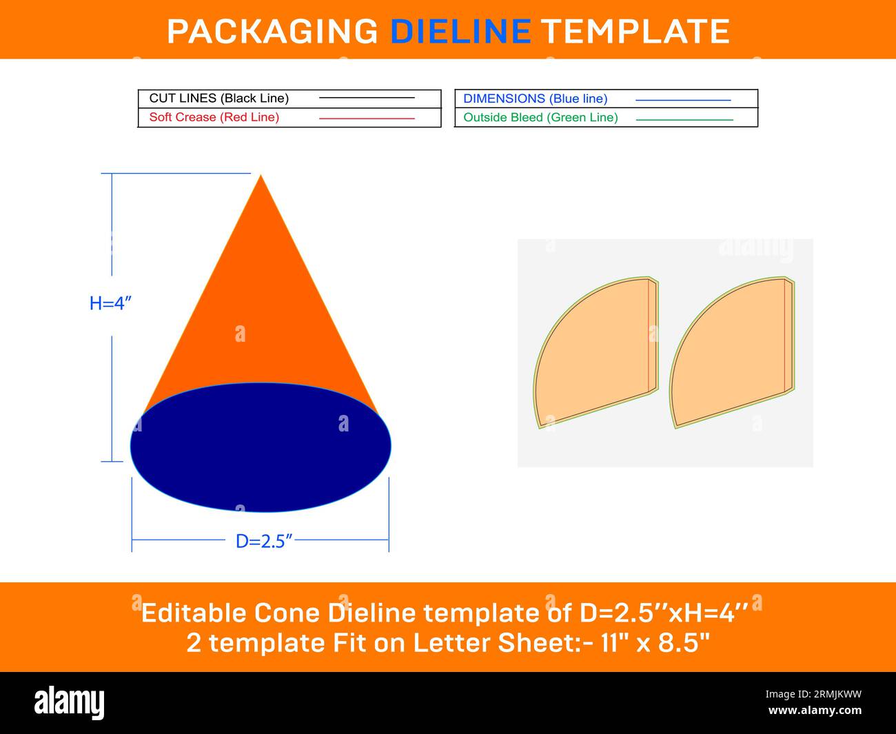 Outline ice cream cones Stock Vector Images - Alamy