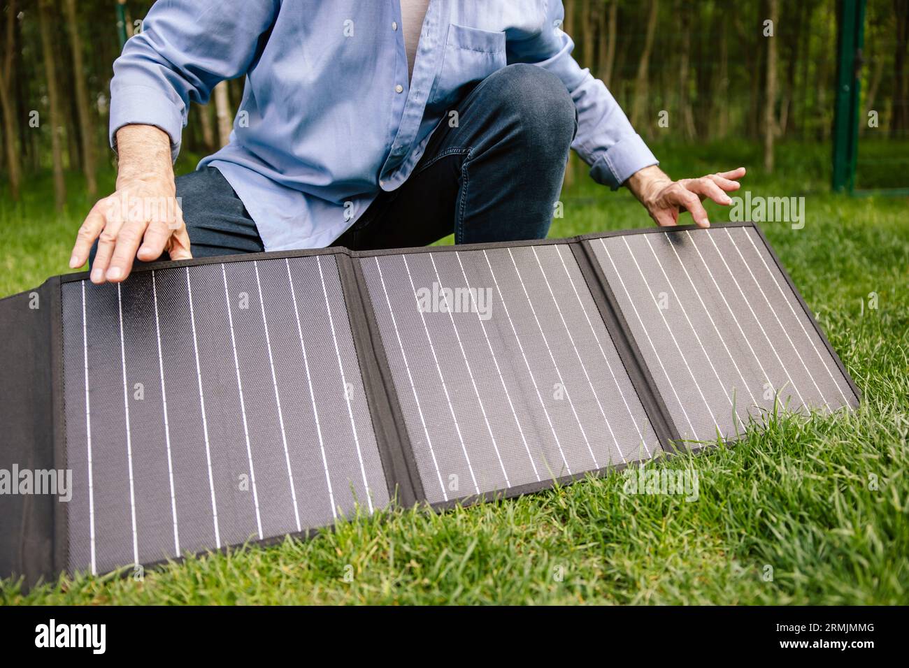 Portable solar module hi-res stock photography and images - Alamy