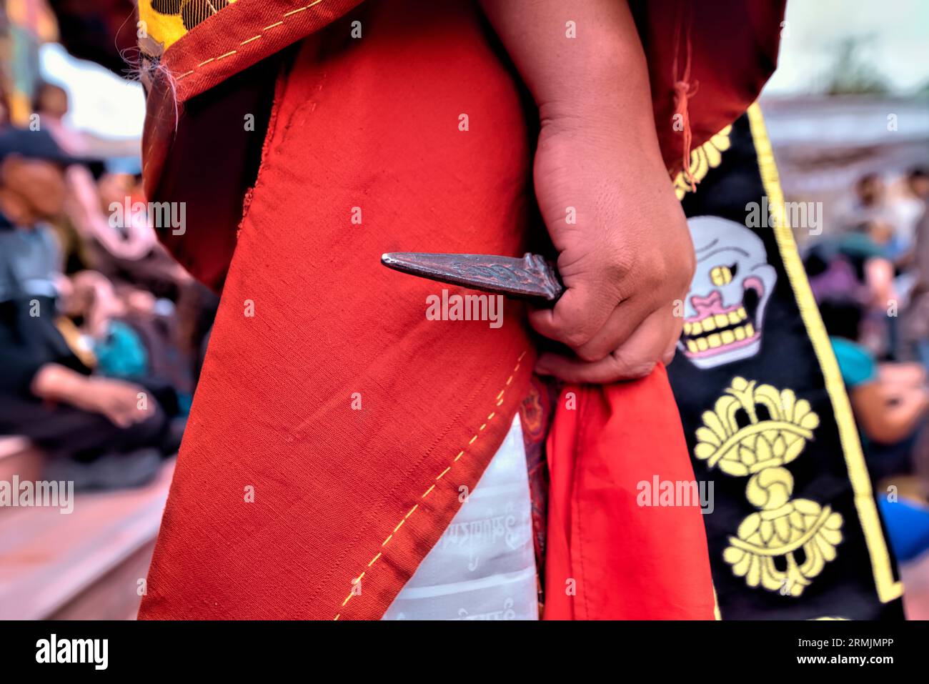 Tibetan monk's phurba knife, Takthok Tsechu festival, Sakti, Ladakh ...