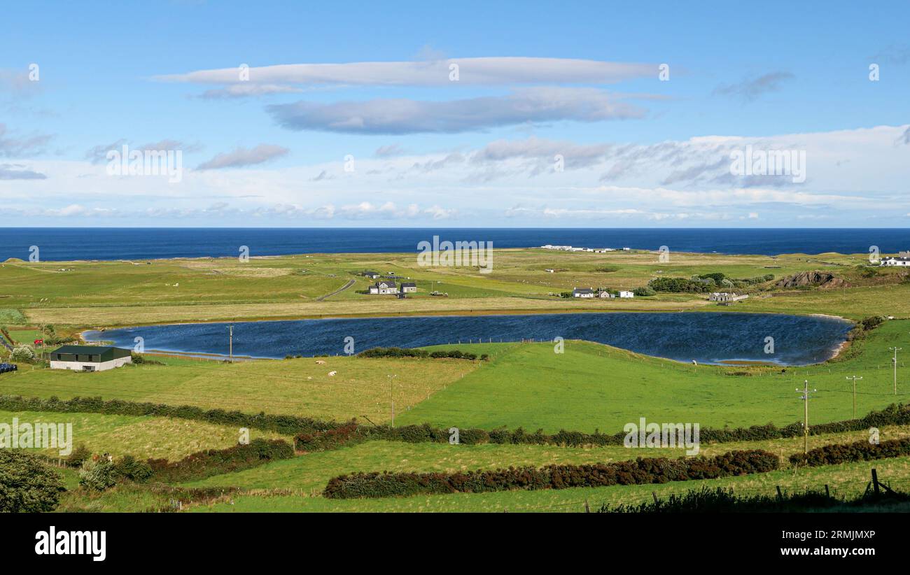 Ireland, County Donegal: typical landscape with lakes in the heart of ...