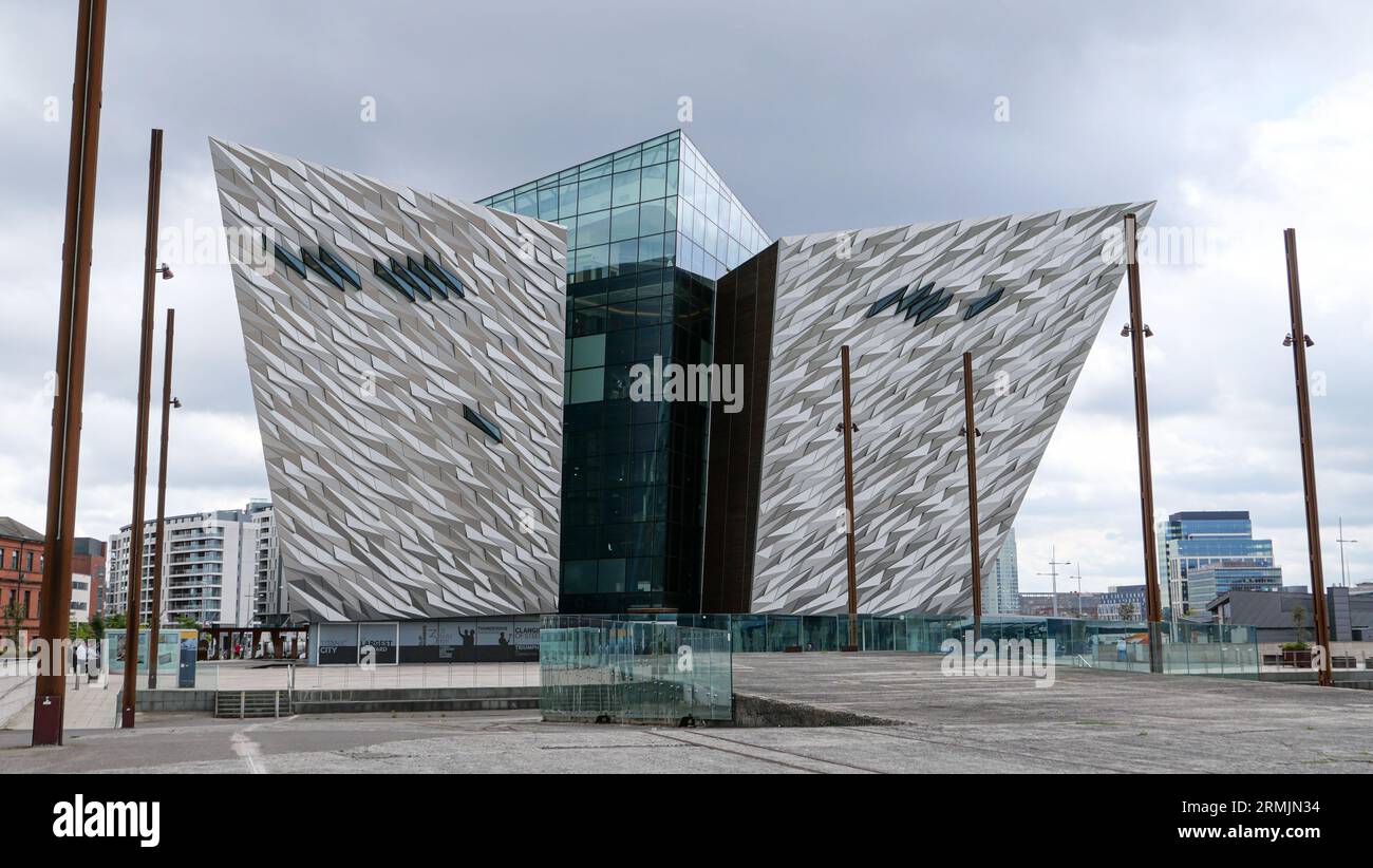 Northern Ireland, Belfast: hall of the Titanic Belfast, museum and ...