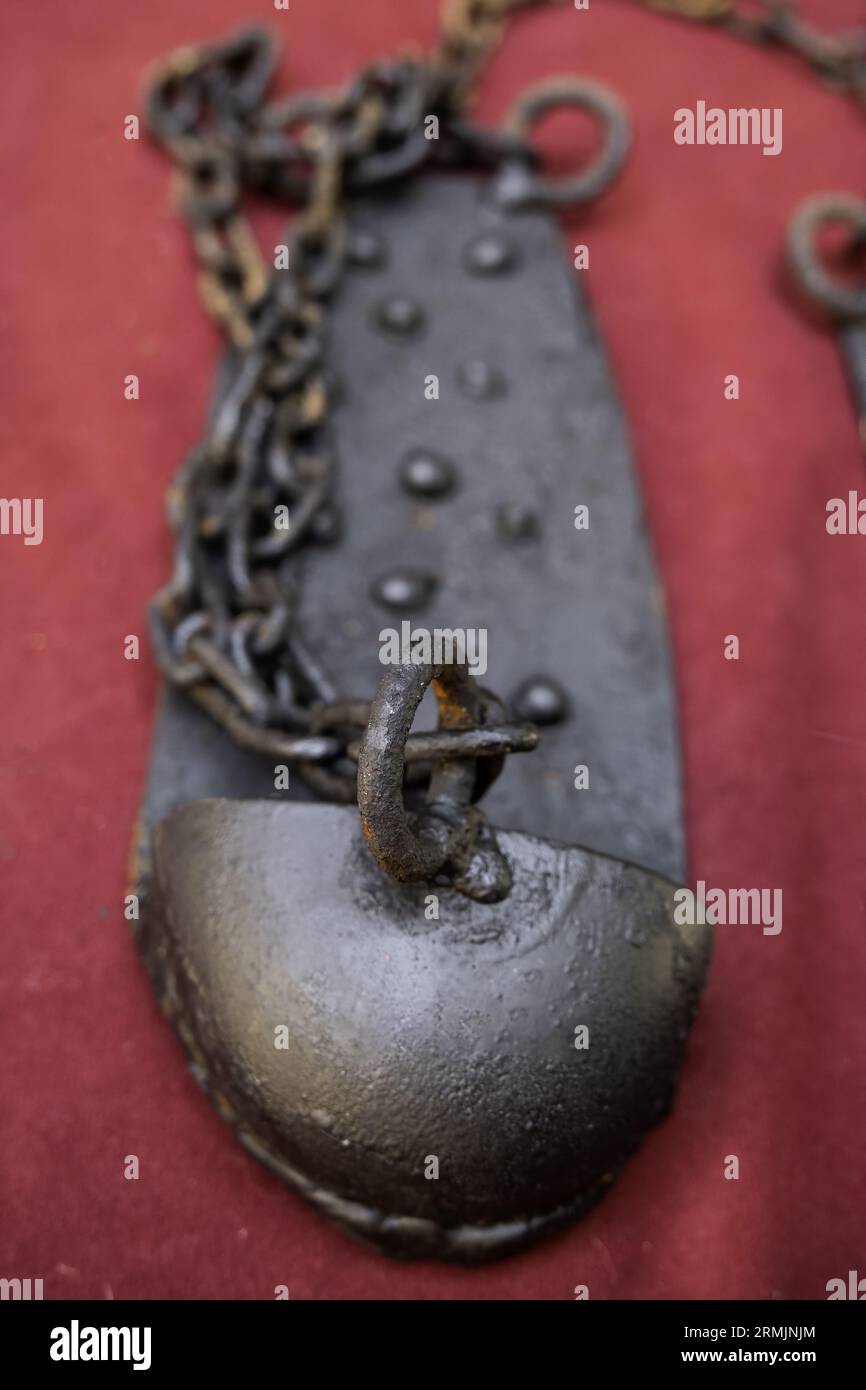 Detail of medieval torture instruments of the inquisition, history ...