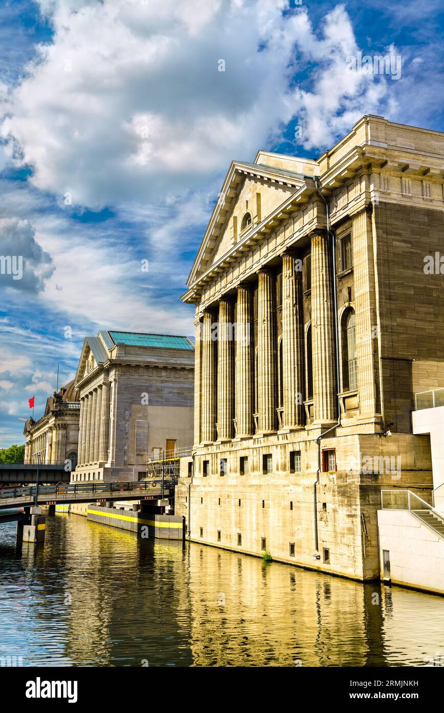 Pergamon Museum on Museum Island in the historic center of Berlin ...
