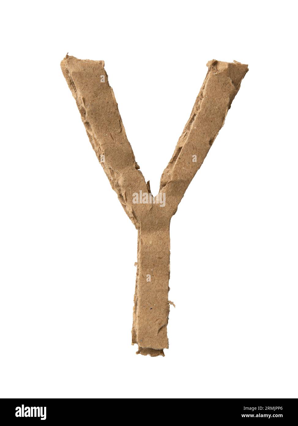 Y alphabet cut out of cardboard paper Stock Photo - Alamy