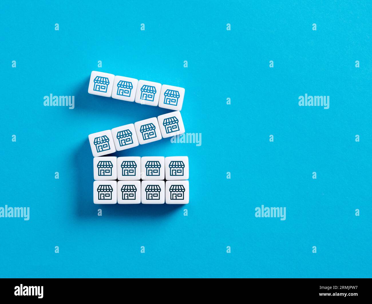 Adding new stores to the franchise system. Expansion of chain stores ...