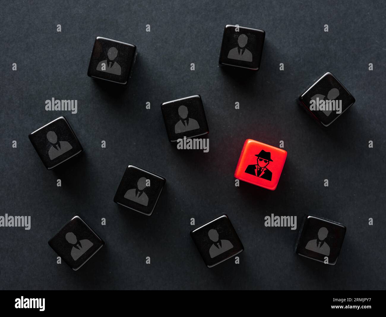 Industrial espionage. Identification of an industrial spy in the team. Workplace security threat ...