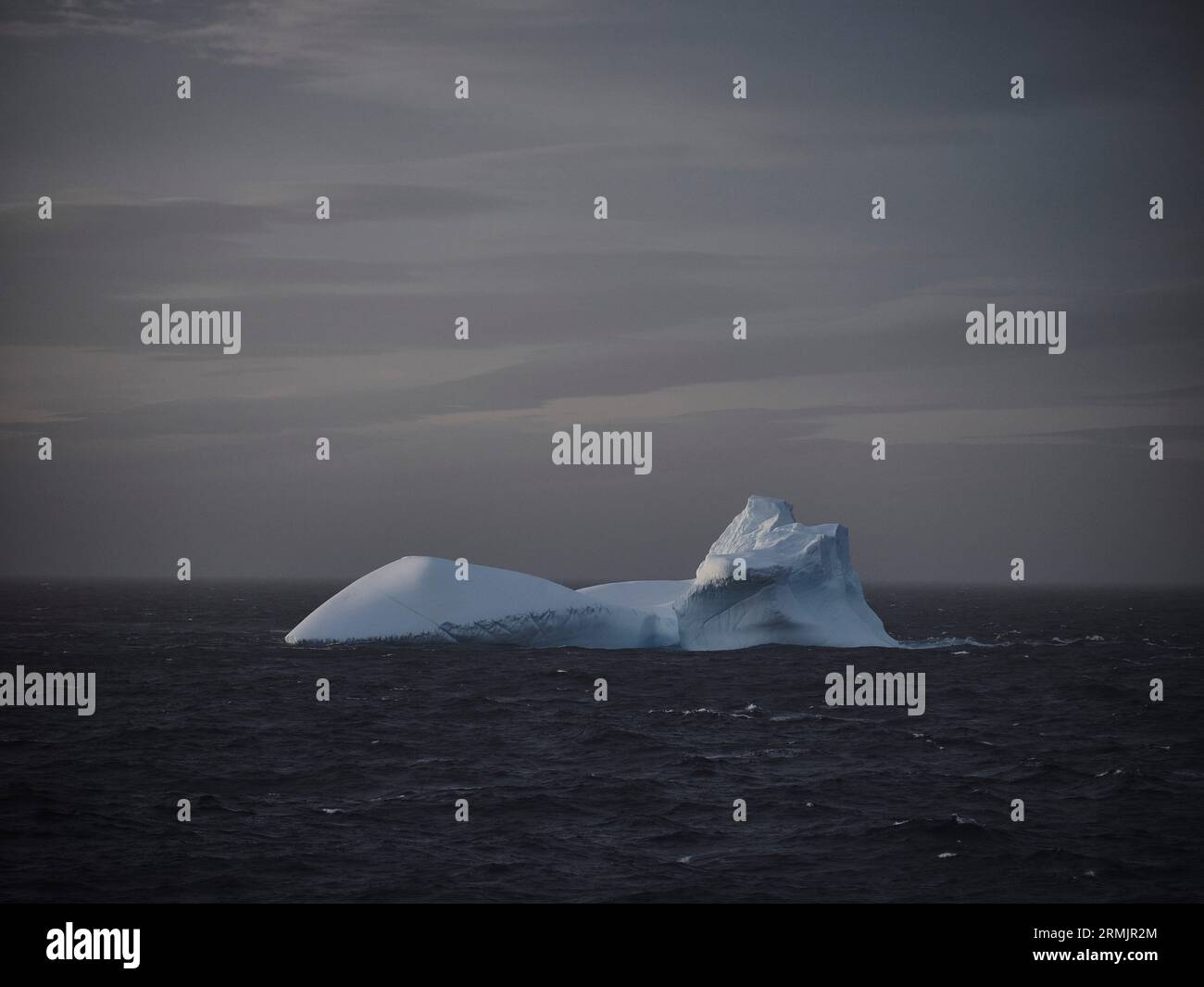 Iceberg formation on ocean surface off Antarctic Peninsula, Weddell Sea ...