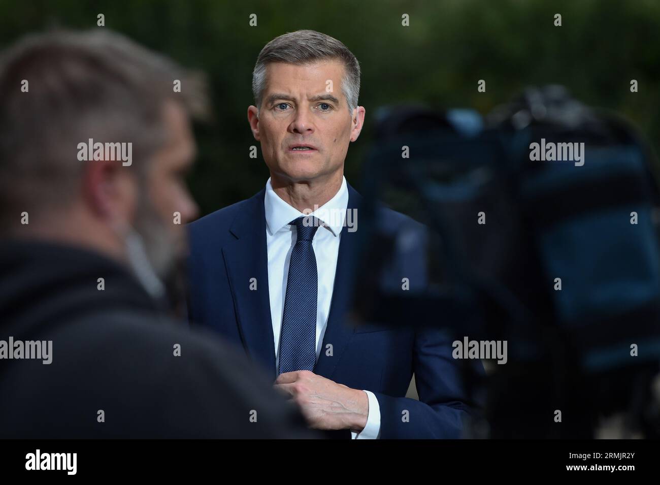 London, England, UK. 29th Aug, 2023. Transport Secretary MARK HARPER is ...
