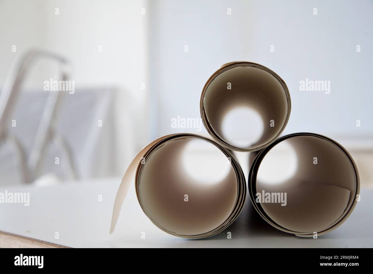Wallpaper sample rolls hi-res stock photography and images - Alamy