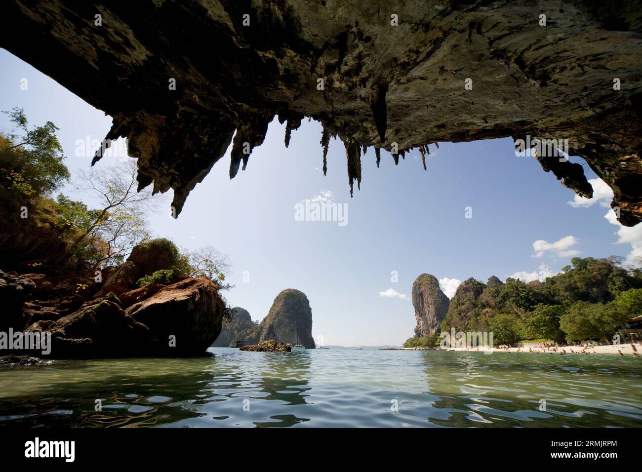 Cave In Railay Beach, Thailand Stock Photo - Alamy